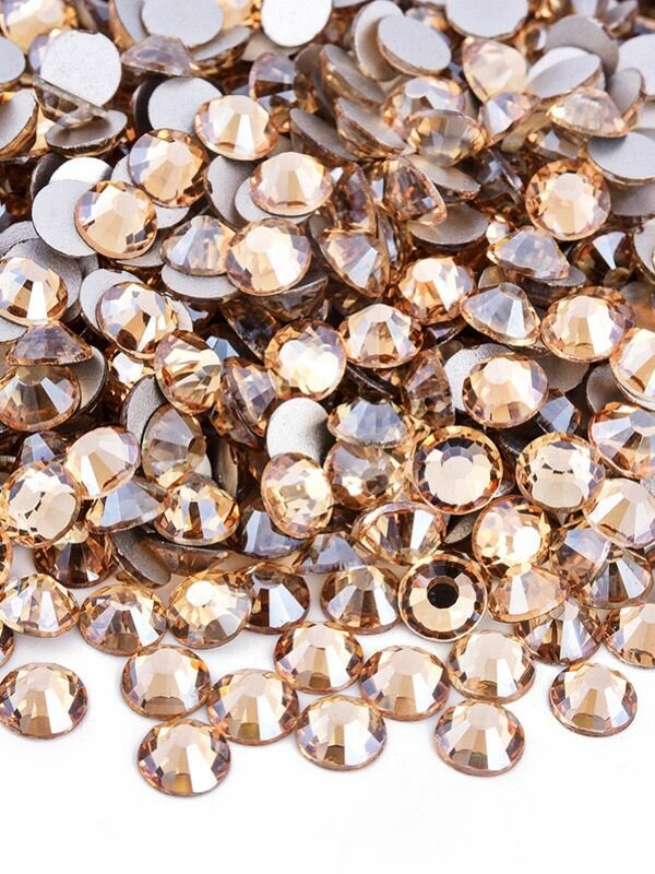 Стразы без клея сс16/4мм голден шадоу стекло премиум, упаковка 1440 штук