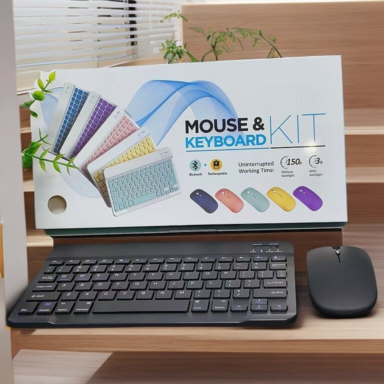 Клавиатура и мышь с подсветкой, подходящие для iPad и планшетных компьютеров