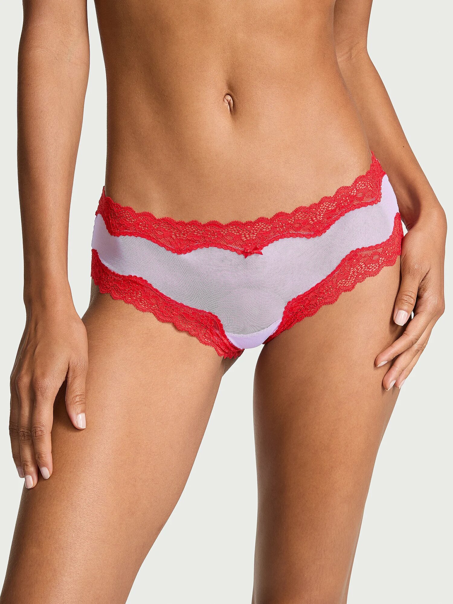 Трусы Tease Mesh Lace-Trim Cheeky Panty