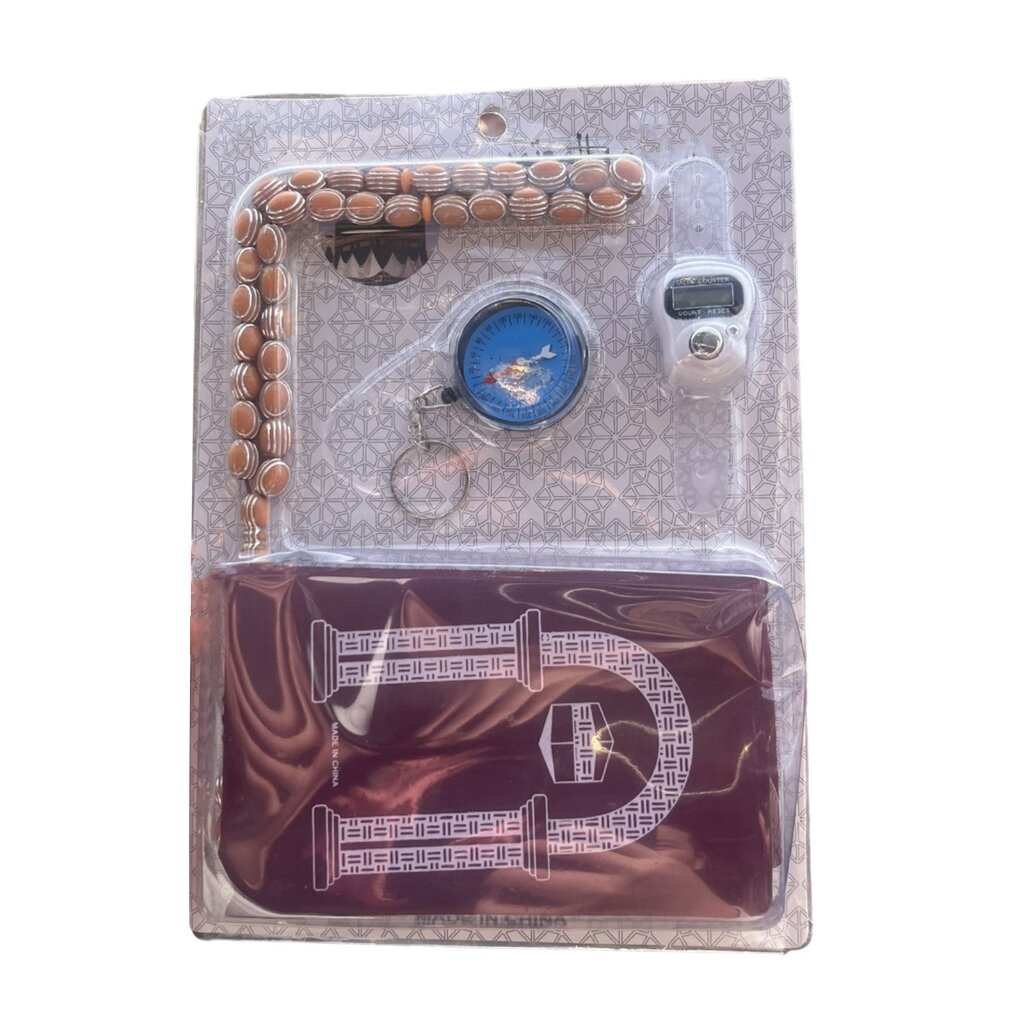 Электронный Счетчик Пальцев, Мусульманские Четки, Компасы и Одеяло Из 4 шт. В комплекте, Подарок Мусульманам на Курбан-Байрам