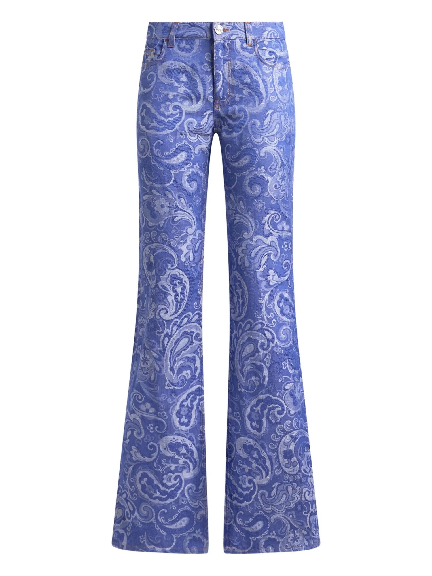 Джинсы клеш Paisley-jacquard flared jeans 