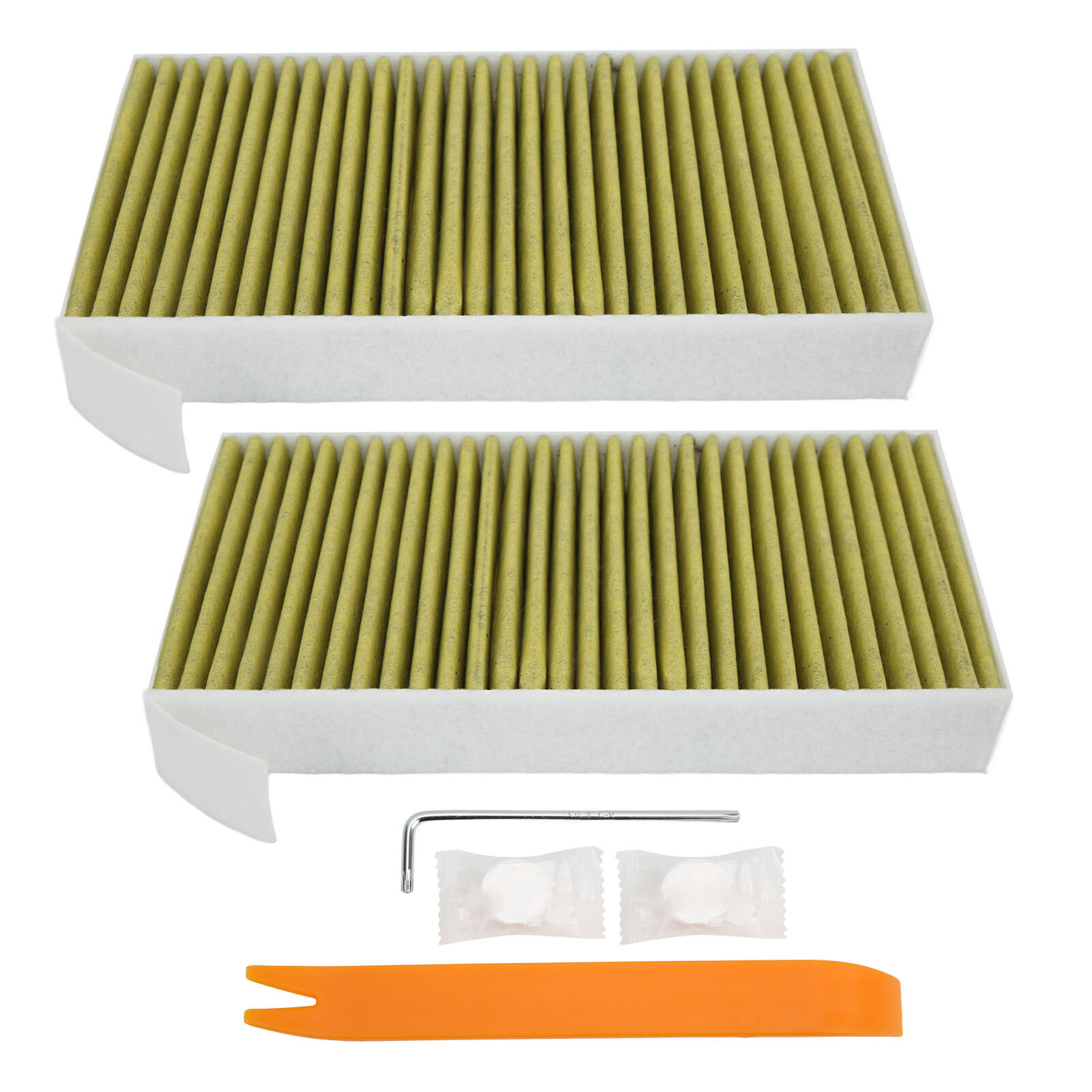 2pcs Cabin Air Filter Активированный углерод хороший уплотнение прочная замена для Tesla Mode 3 Y