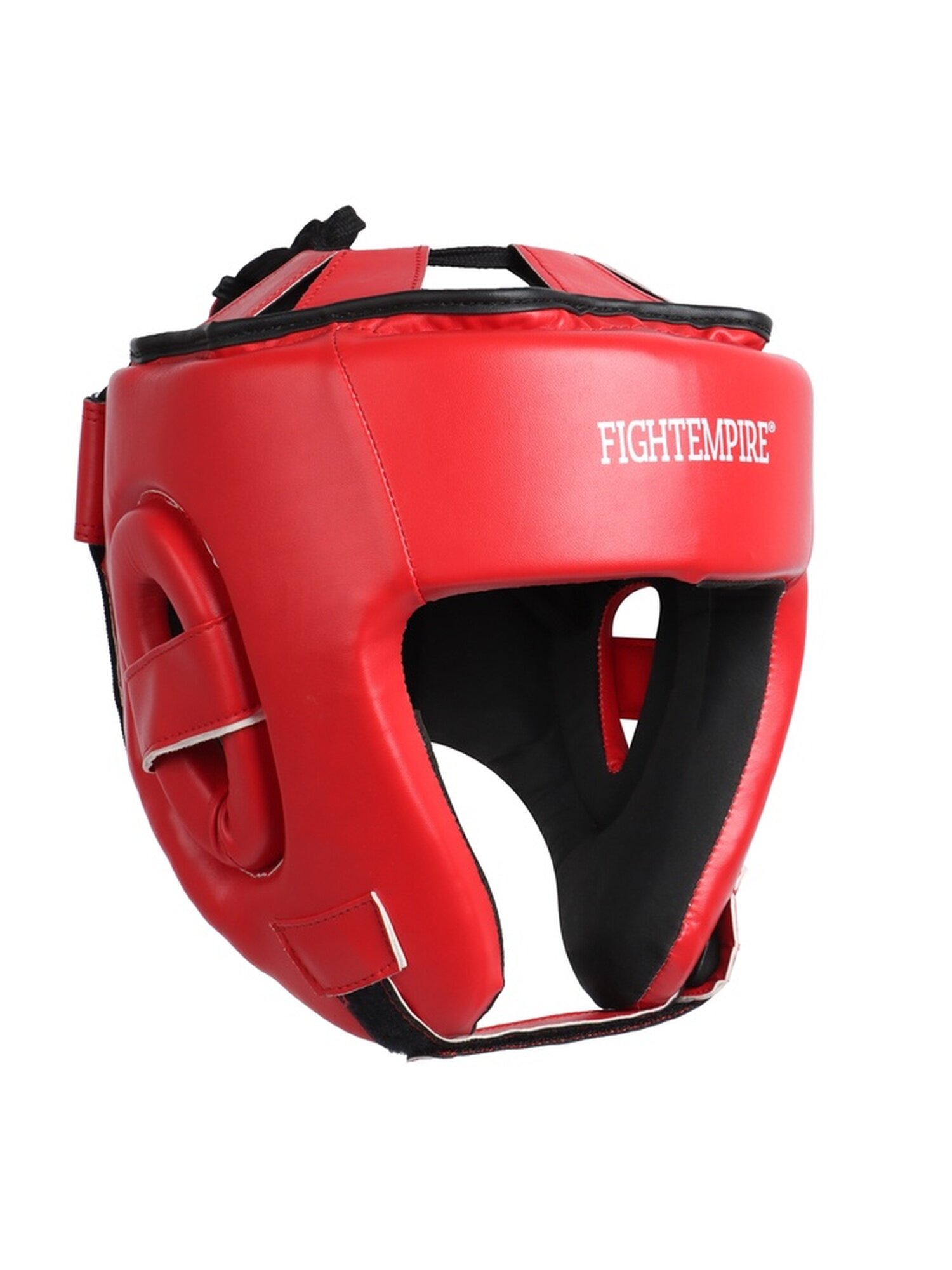 Шлем боксерский Fight Empire AMATEUR, полиуретан, регулировка размера, красный