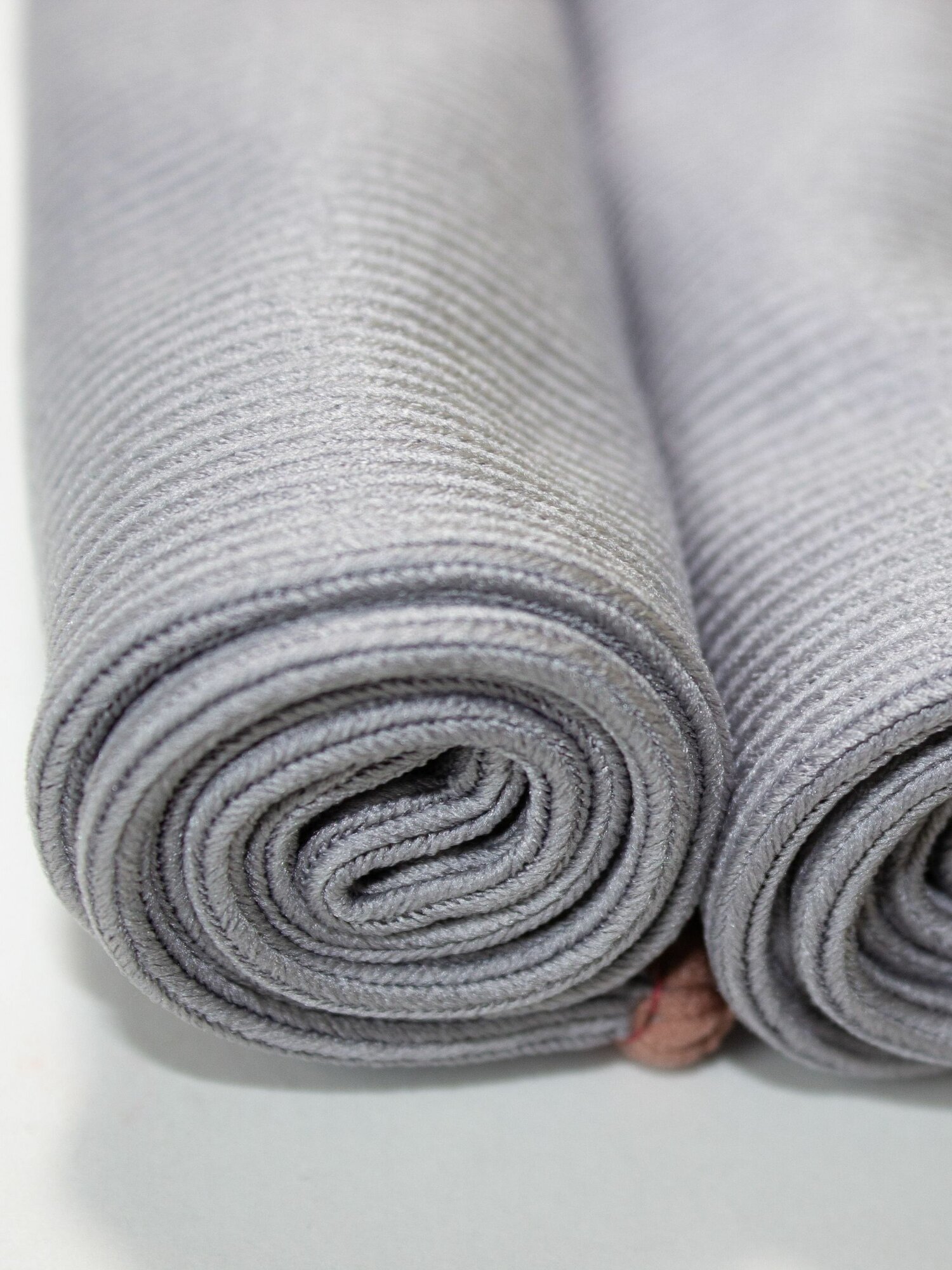 Комплект салфеток из микрофибры 3шт 40*40 для стекла, цвет серый