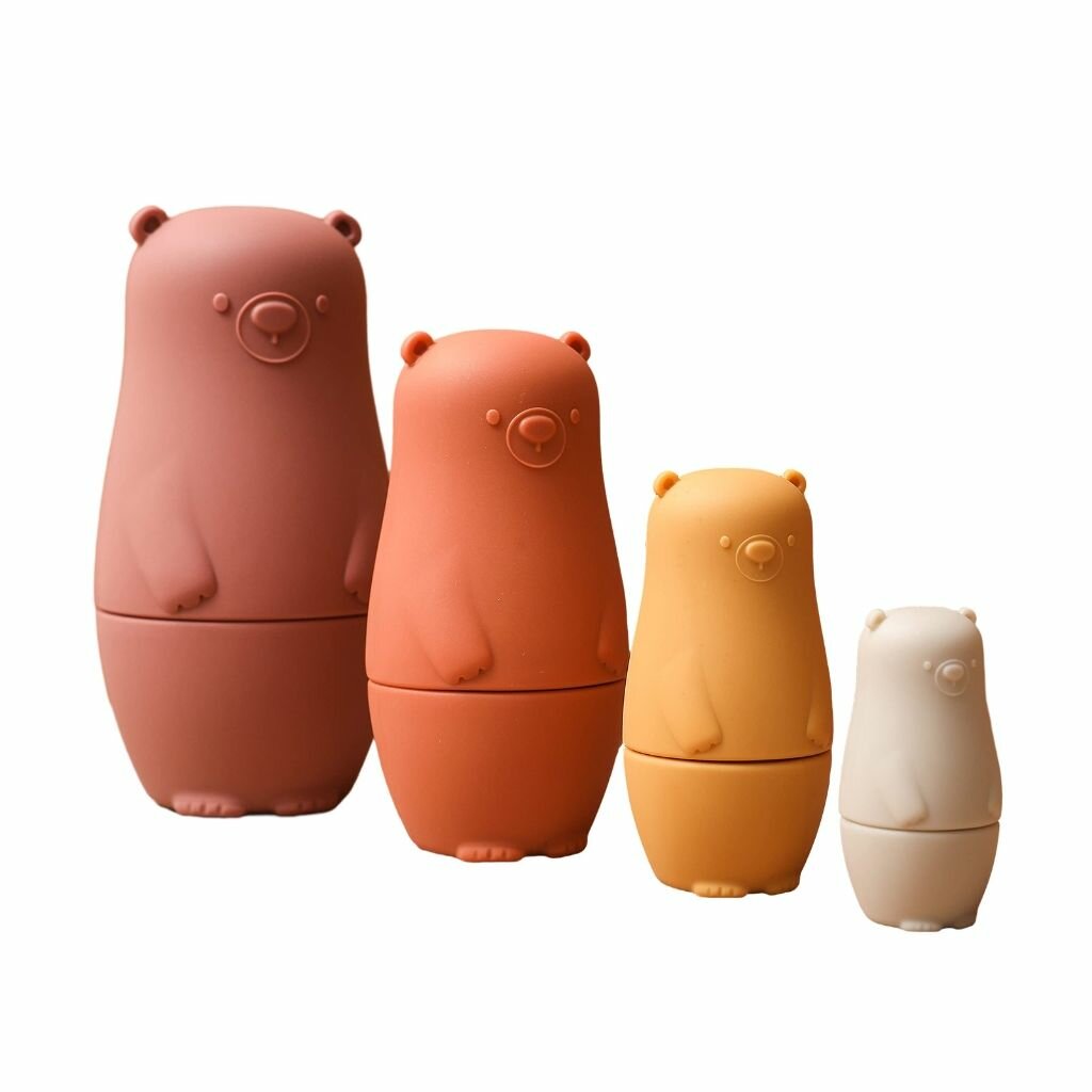 Развивающие матрешки для малышей, мягкие силиконовые матрешки, набор, детское пространство, обучающая детская игрушка-матрешка