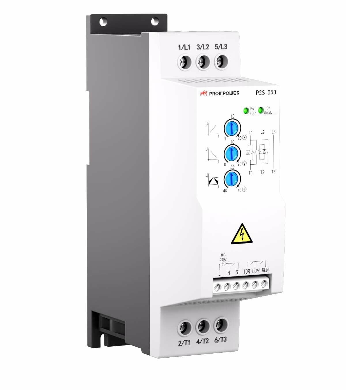 Устройство плавного пуска Prompower P2S-050-4-7T5-A, напряжение 400 B, мощность 7,5 кВт, 16А