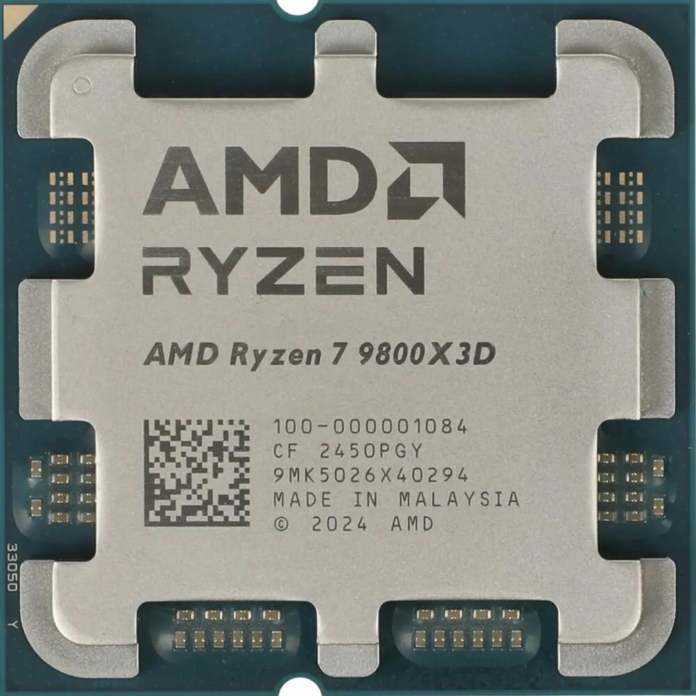 Процессор AMD Ryzen 9800X3D, для игр и стриминга, 8-ядерный, максимальная частота 5200МГц, OEM
