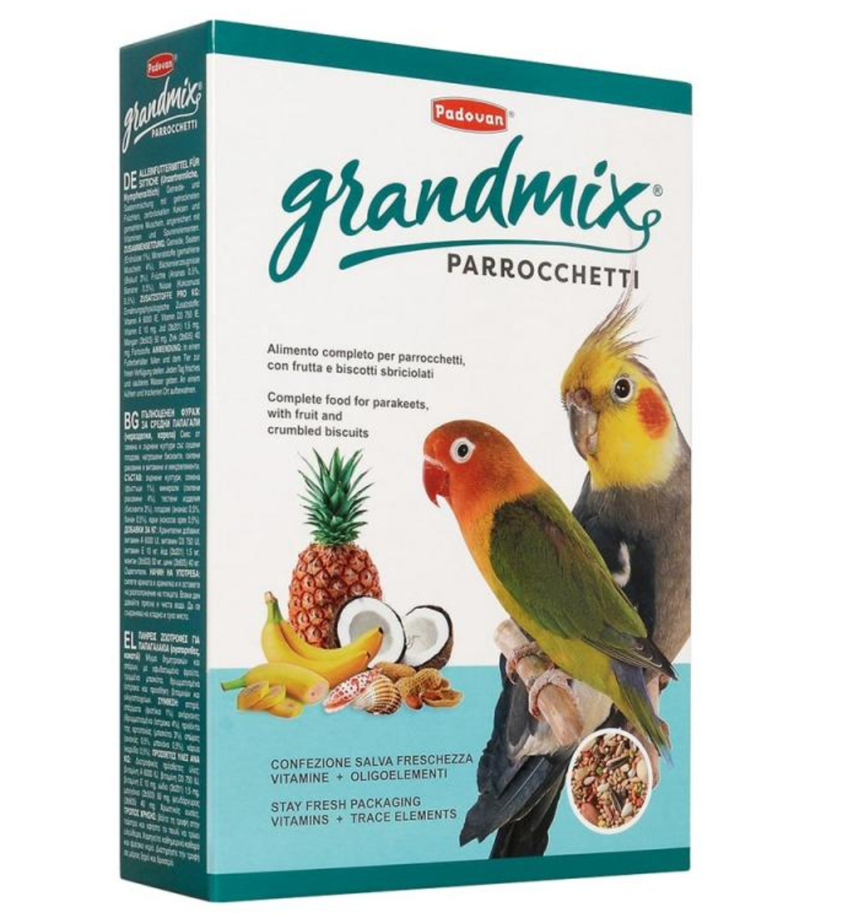 Корм для средних попугаев Padovan Granmix Parrocchetti 850 гр