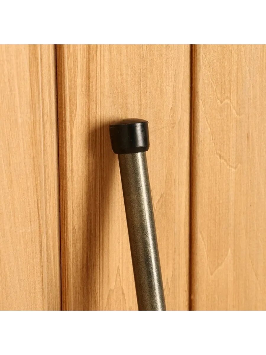 Узкий металлический совок для золы с резиновой кромкой