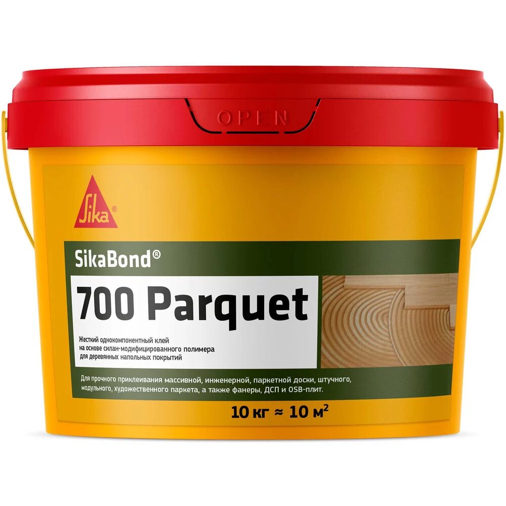 SIKA Bond-700 Parquet ведро 10 кг Жесткий клей для деревянных покрытий на основе СМП 764774