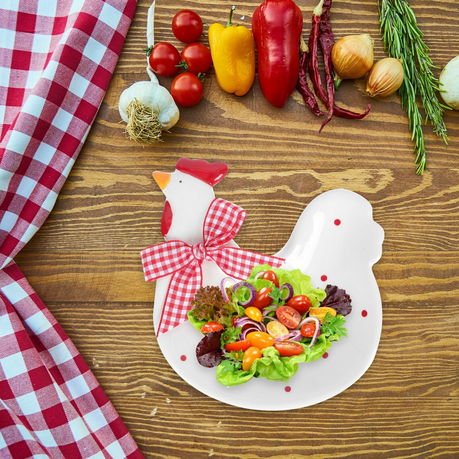 Креативная посуда для дома, элегантная тарелка с дизайном петуха, 1 шт