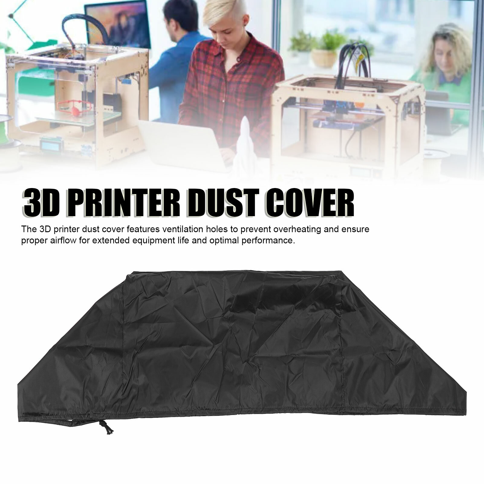Чехол для 3D-принтера, копира, гравера, многоцелевой, водостойкий, ткань Оксфорд 210D, 50x40x30 см / 19,7x15,7x11,8 дюймов