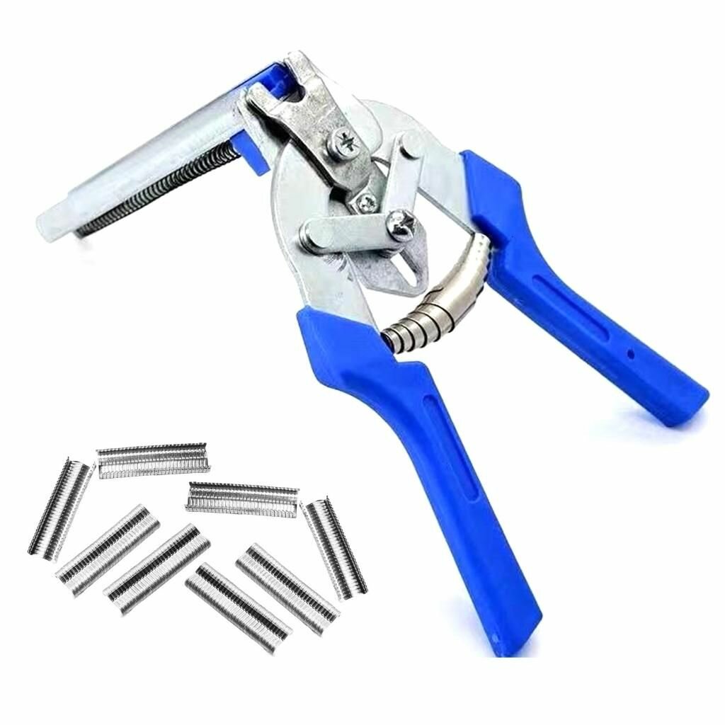 Плоскогубцы для проволочной сетки с эргономичной ручкой и 600 зажимами