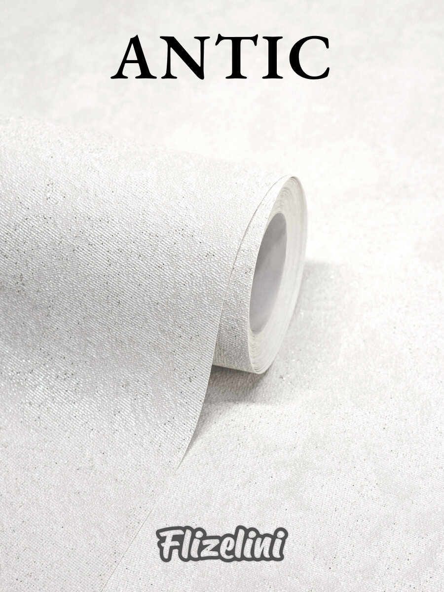 Обои виниловые на флизелине, штукатурка светло-бежевая, антивандальные, моющиеся, метровые, Antic (Flizelini, 2033-61)