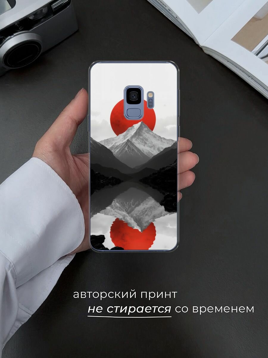 Чехол на Samsung Galaxy S9 / Самсунг Галакси С9 с принтом Белая гора — фото 1