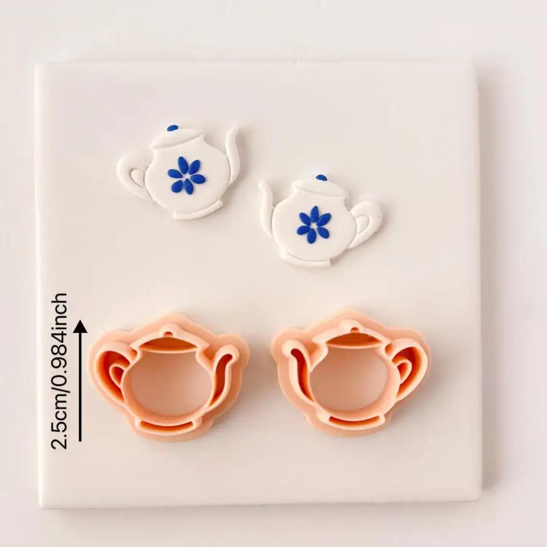 2 резака для мягкой глины для чашек и чайников, подходят для изготовления сережек с чашечным глиняным ножом.