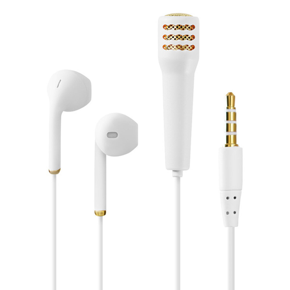 Персональные Караоке Наушники Мини Портативные Мега Басс KTV Проводные с Микрофоном для Прямых Трансляций Цвет: черный, синий, розовый, белый (выбор) Диапазон Частот: 20Hz-20KHz Импеданс: 16Ω±15% Длина Кабеля: 1.2м Тип Разъема: 3.5мм Громкоговоритель: