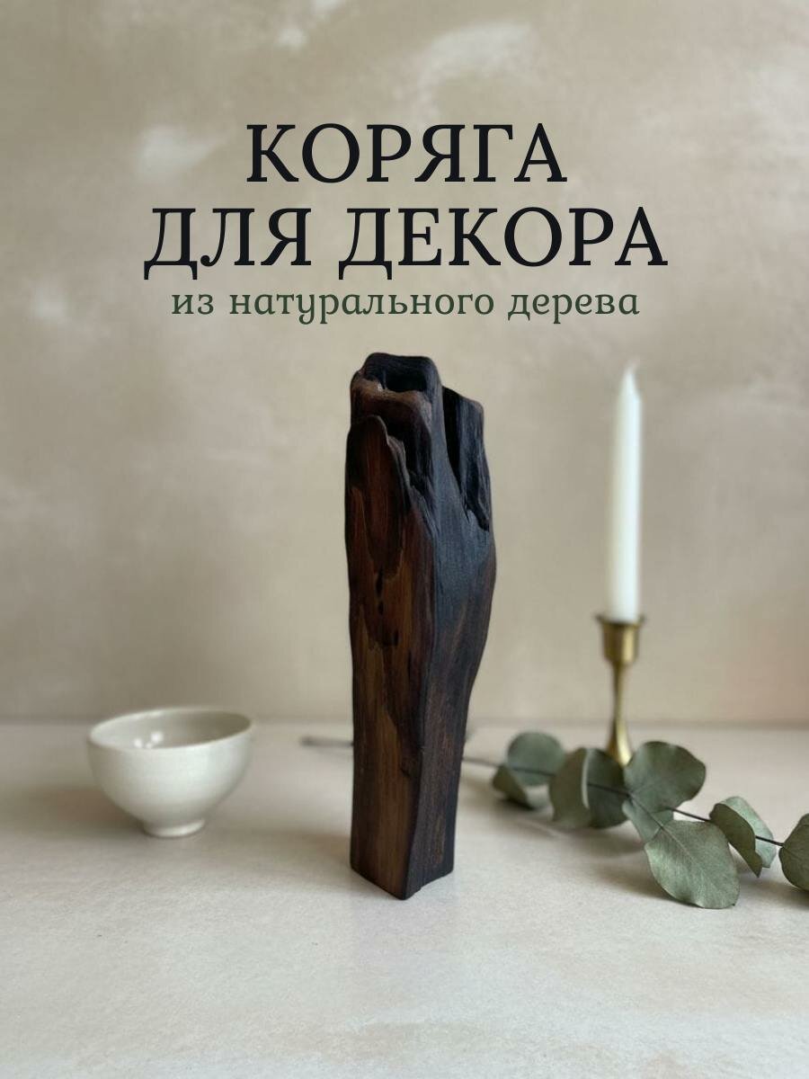 Коряга для декора из натурального дерева 450х80-150х75мм 1шт