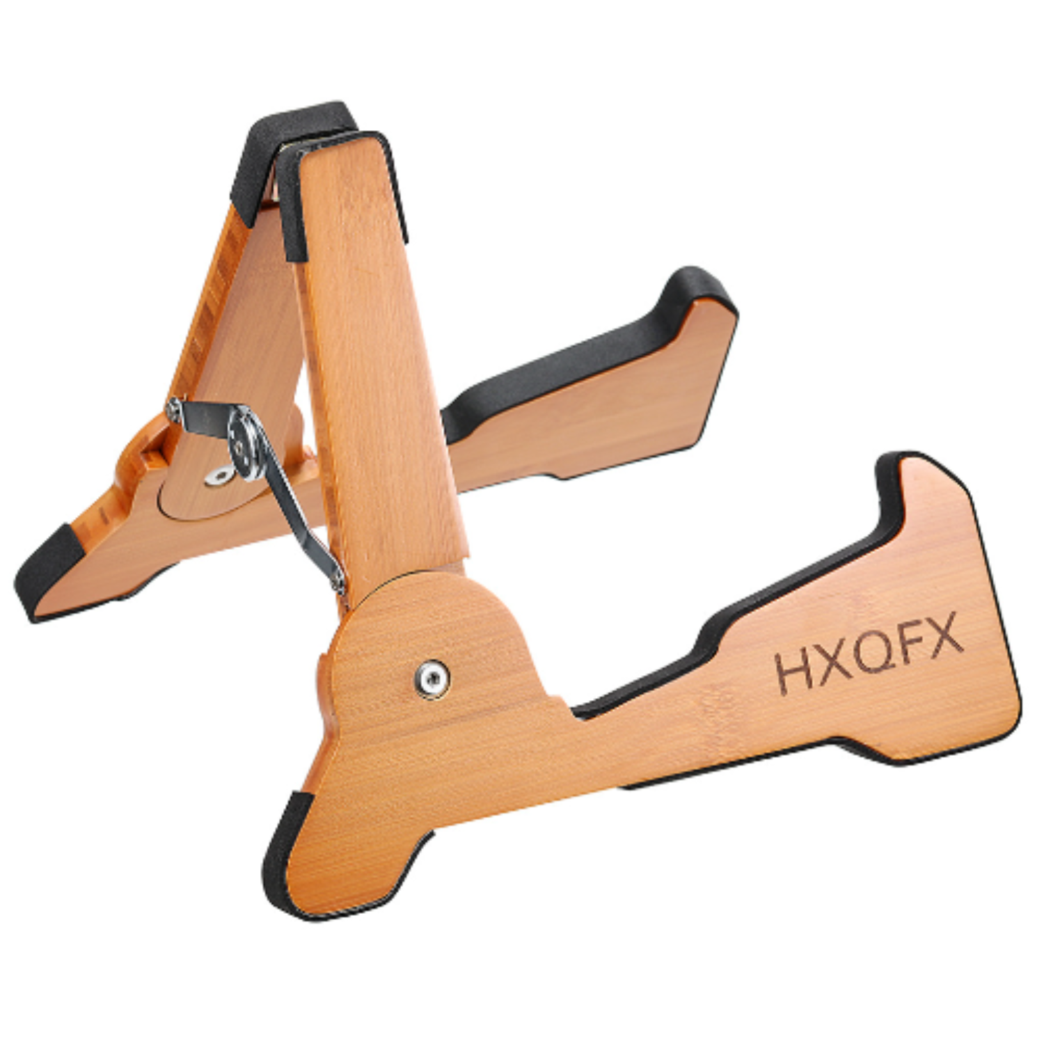 Стойка для гитары из бамбука сложная портативная для электрогитары акустической гитары укулеле баса Материал бамбук Цвет Как показано Размер 272*226*220мм Пакет включает 1 штуку Стойка для гитары из дерева