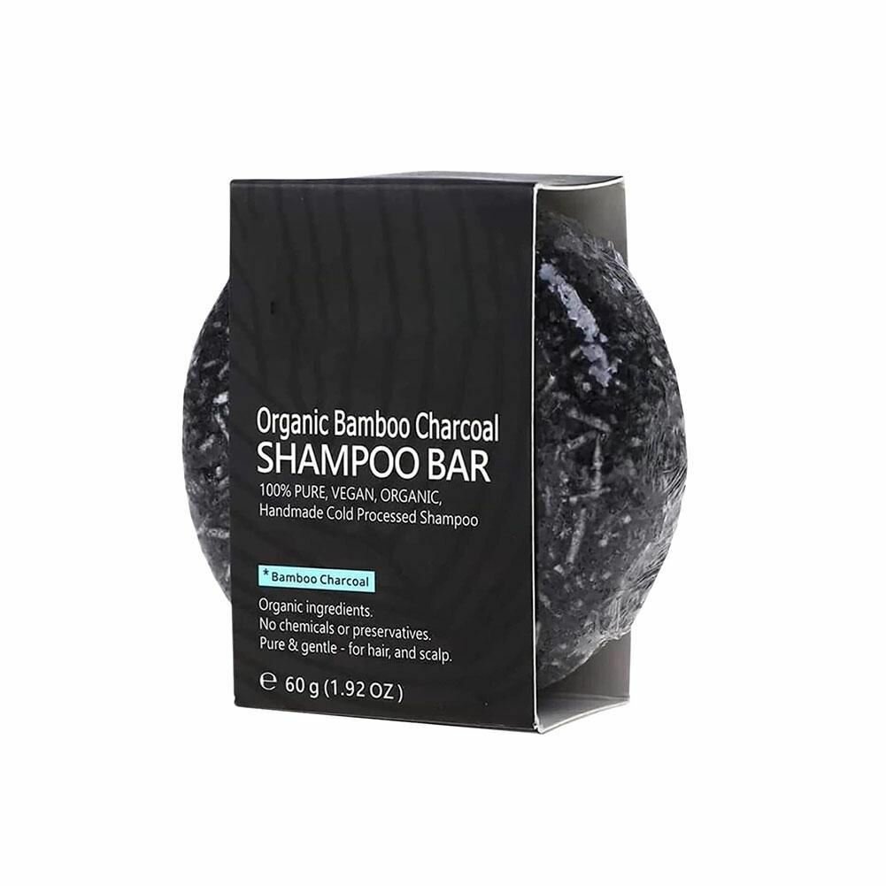 Шампунь-мыло с бамбуковым углем с богатой пеной, глубоко очищает и восстанавливает волосы