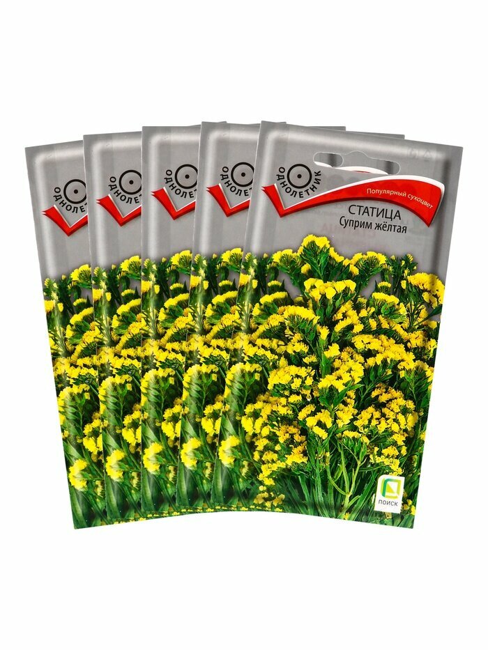 Набор семян Статица "Суприм желтая", 5 шт.
