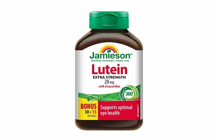 Jamieson Lutein, лютеин, 20 мг, 45 капсул