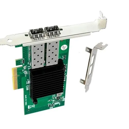 Сетевая карта PCIeX4 с оптическим портом, - Двухпортовый PCIE X4