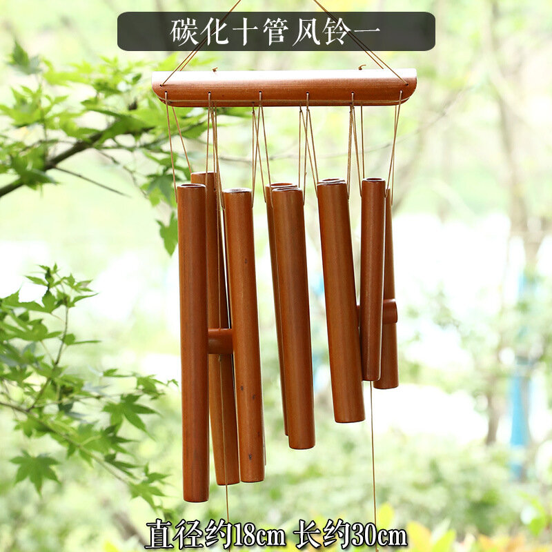 Креативный уникальный бамбуковый ветряной колокольчик, подвесное украшение, бамбуковый колокольчик, подарок фэн-шуй, бамбуковая трубка, ветряной колокольчик, китайский стиль, подвесное украшение