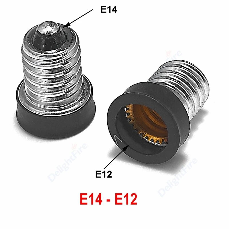 Адаптер E14-E12 DelightFire E14 to E12, 1 pcs