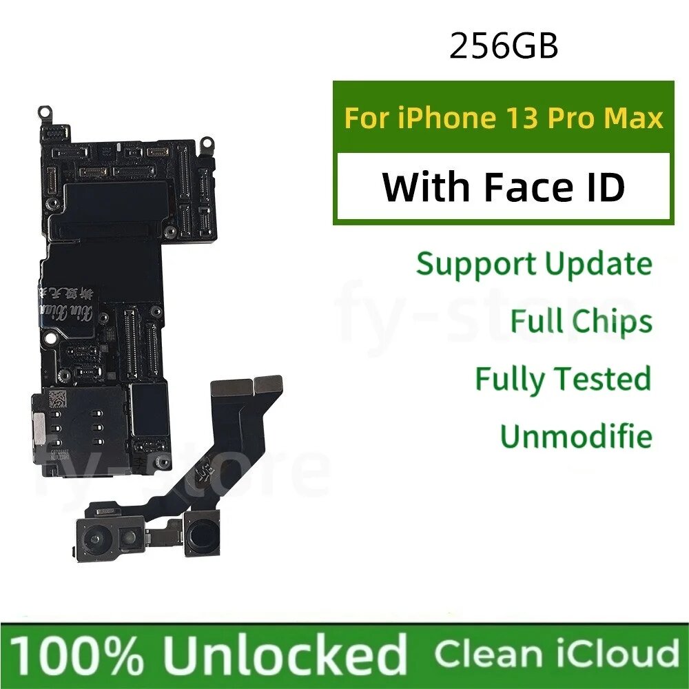 Разблокированная материнская плата для iPhone 13, мини-очистительная материнская плата iCloud для iPhone 13 Pro Max с/без Face ID, материнская плата Unmodifie