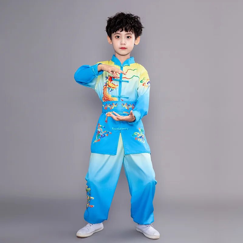 Детский танцевальный костюм Yangko ASYMSAY 180 Height 170-180cm, Blue Dragon