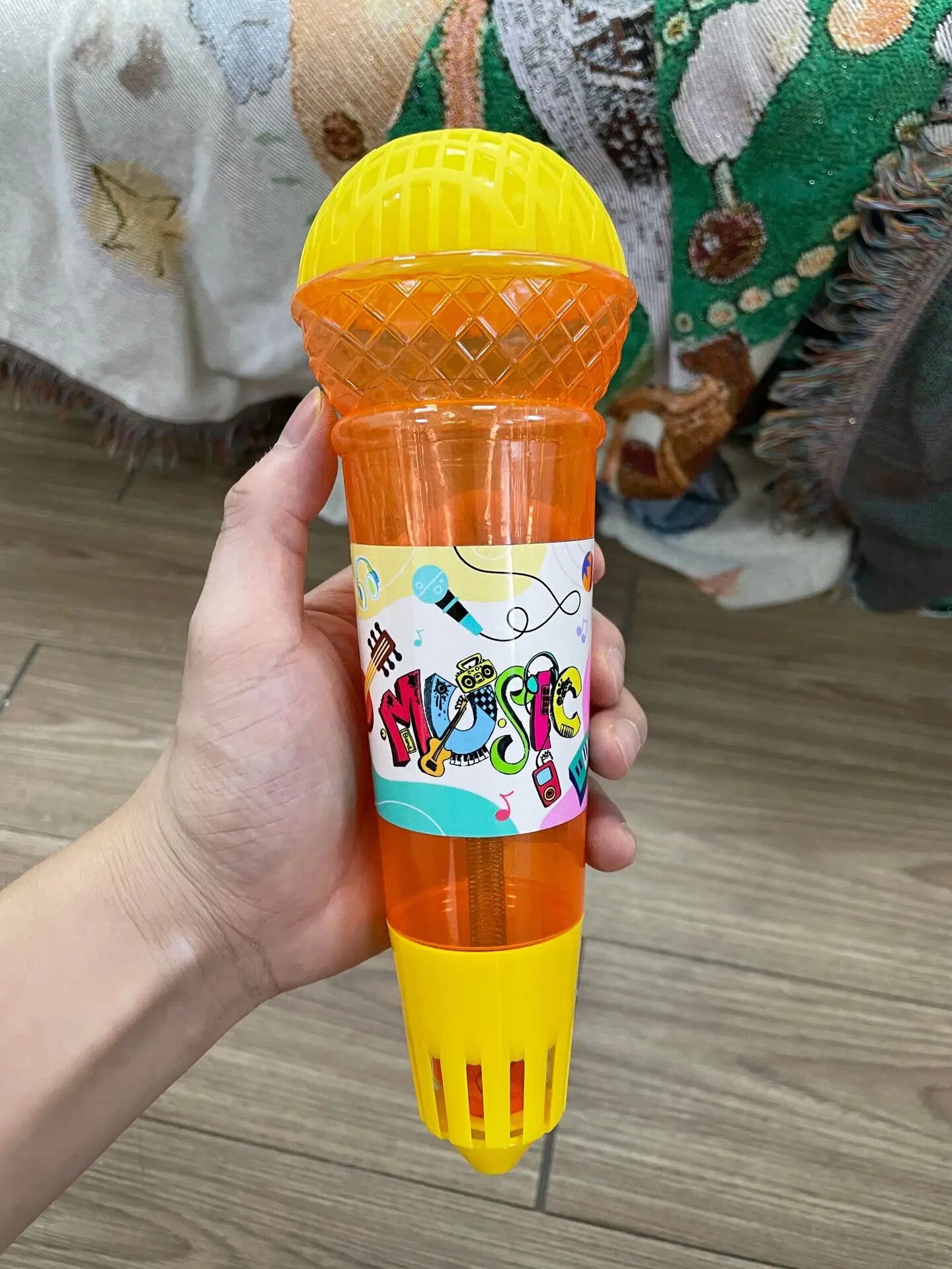 Детский музыкальный микрофон Moonbiffy 24 см Orange