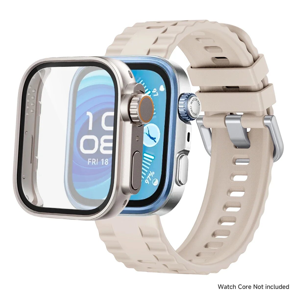 Ремешок + чехол для часов Huawei fit 4/3 4pro, цвет в ассортименте