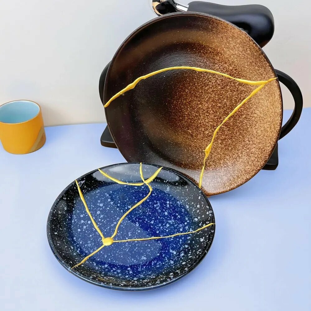 Набор для ремонта , безопасный пищевых продуктов Bio Resin Kintsugi, посудомоечной машины, ремонтируйте свои значимые предметы