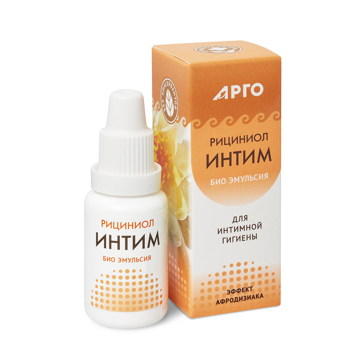 Эмульсия Марианна "Рициниол интим", для интимной гигиены, с эфирным маслом пачули, 15 мл