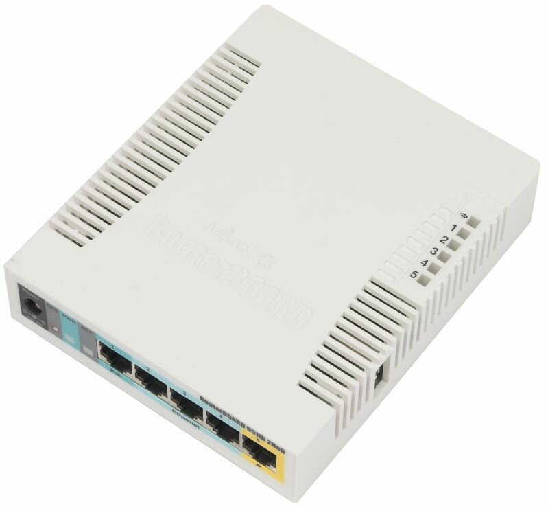 Роутер MIKROTIK RB951UI-2HND, 5 port, PoE, USB, WiFi