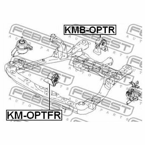 Опора двигателя Febest kmoptfr для Kia Carens II, III, Magentis