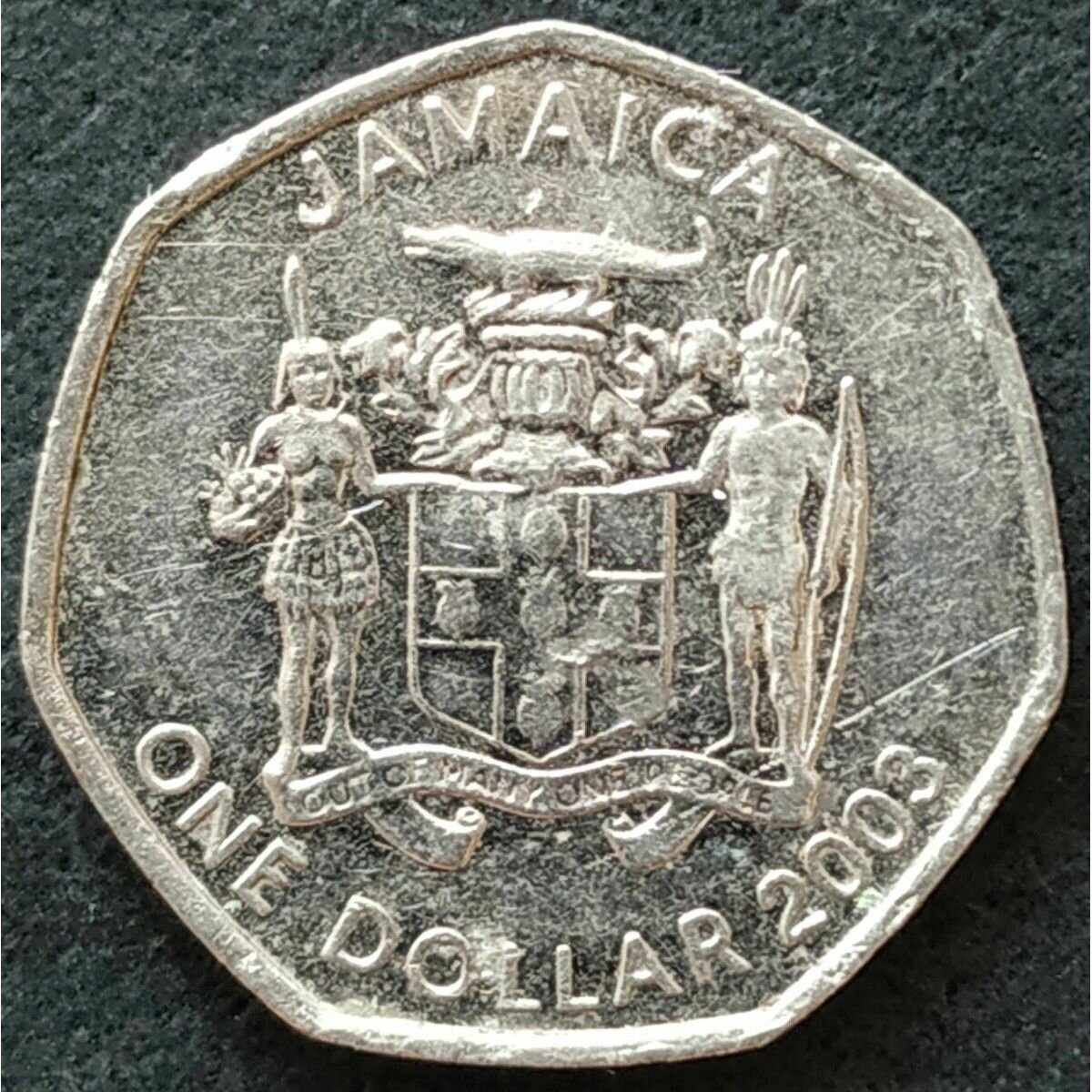 1 доллар 2003 Ямайка из оборота