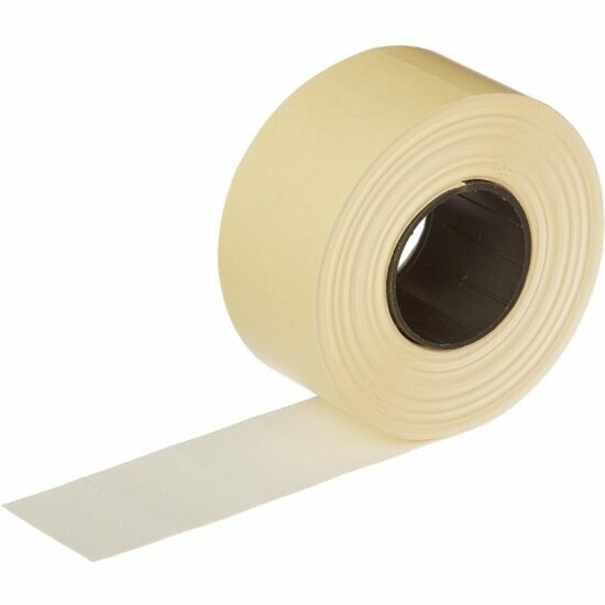 Этикет-лента Комус 26х16 белая прямая 1000 шт/рул 10 рул/уп