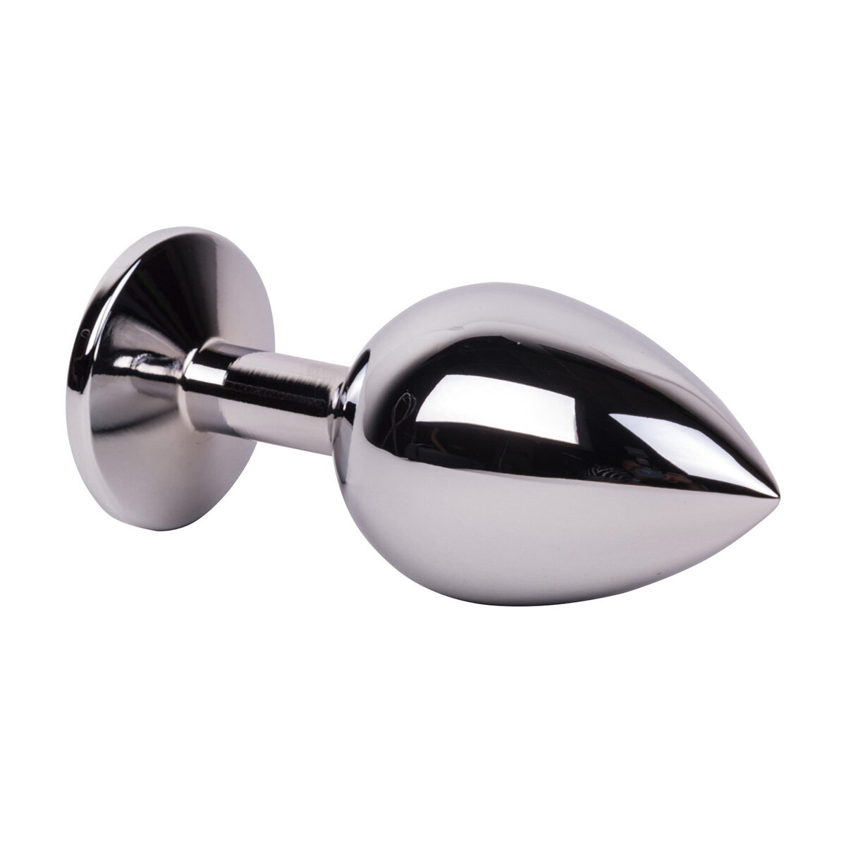 Большой плаг из стали с кристаллом BLACK RAVE