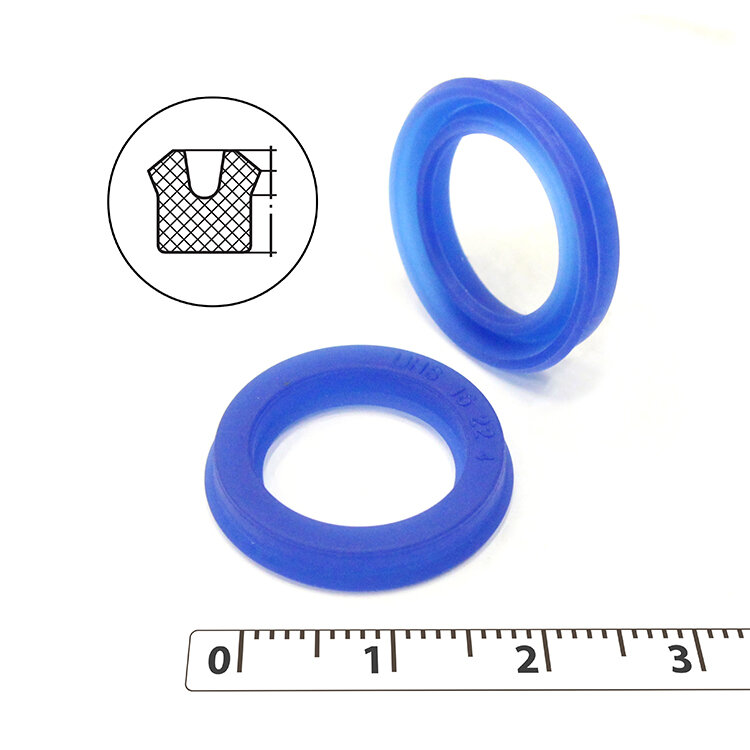 Манжета гидравлическая 16х22х4 (манжета цилиндра 22*16*4) тип UN PU (полиуретан) (упаковка 2 шт.)