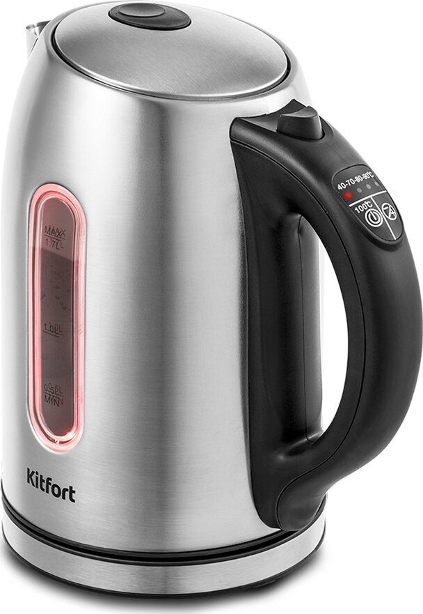 Чайник электрический Kitfort KT-6106 серебристый