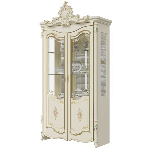 Сервант 2-х дверный Мэри Шейх ГШ-04 слоновая кость