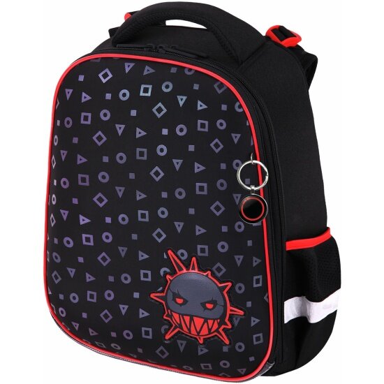 Ранец Brauberg 272069 LUMINOUS 2 отделения с брелком Danger светящийся рисунок 38х29х16 см