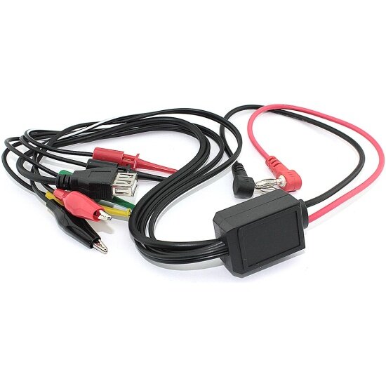 Универсальный провод VB Parts для лабораторных блоков питания с крокодилами, зажимами и USB