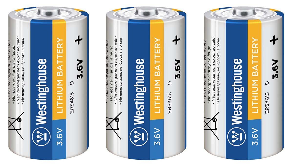 Литиевые батарейки Westinghouse ER 34615 (D) 3шт.