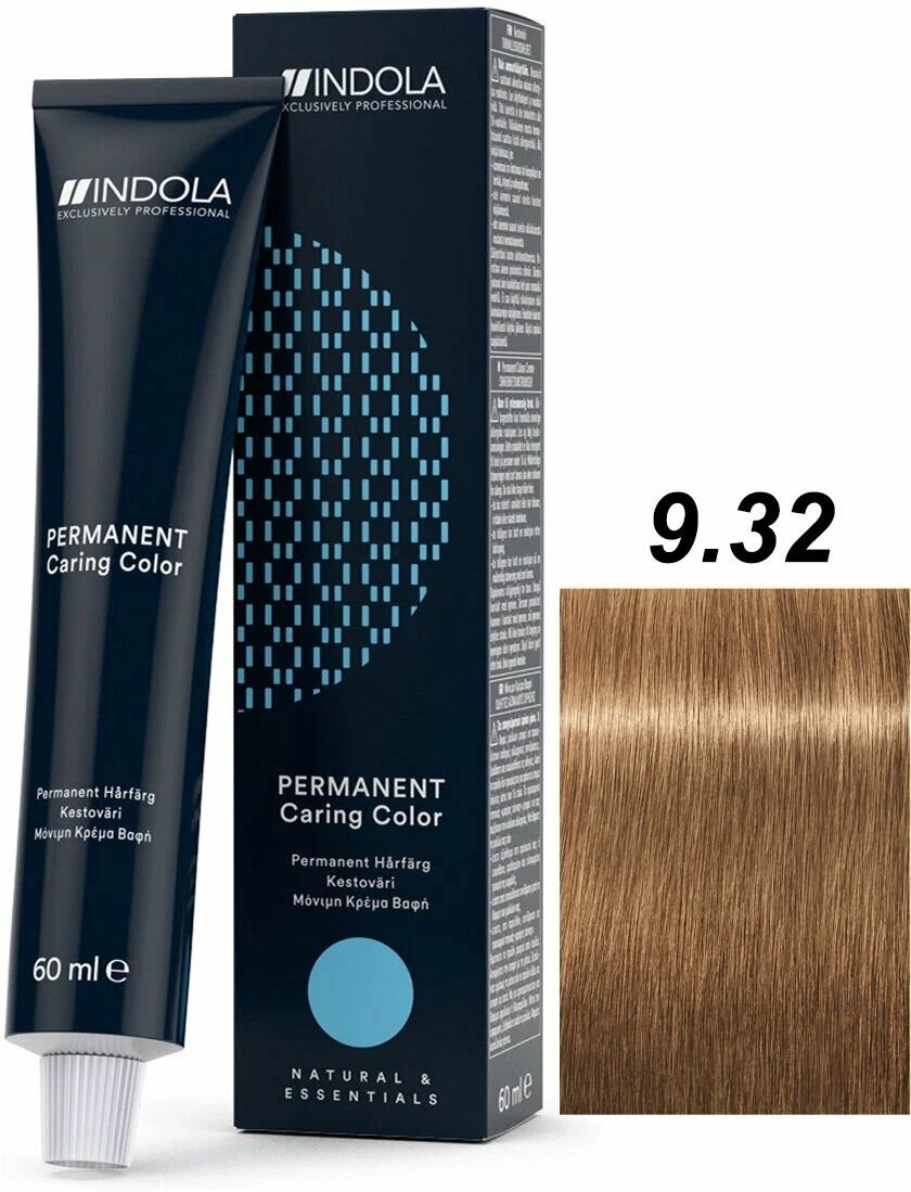 Indola Red and Fashion 9.32 Блондин золотистый перламутровый Стойкая крем-краска для волос 60 мл