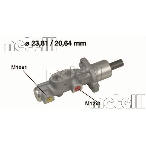 Цилиндр тормозной главный для автомобиля Volvo, METELLI 05-0576 (1 шт.)