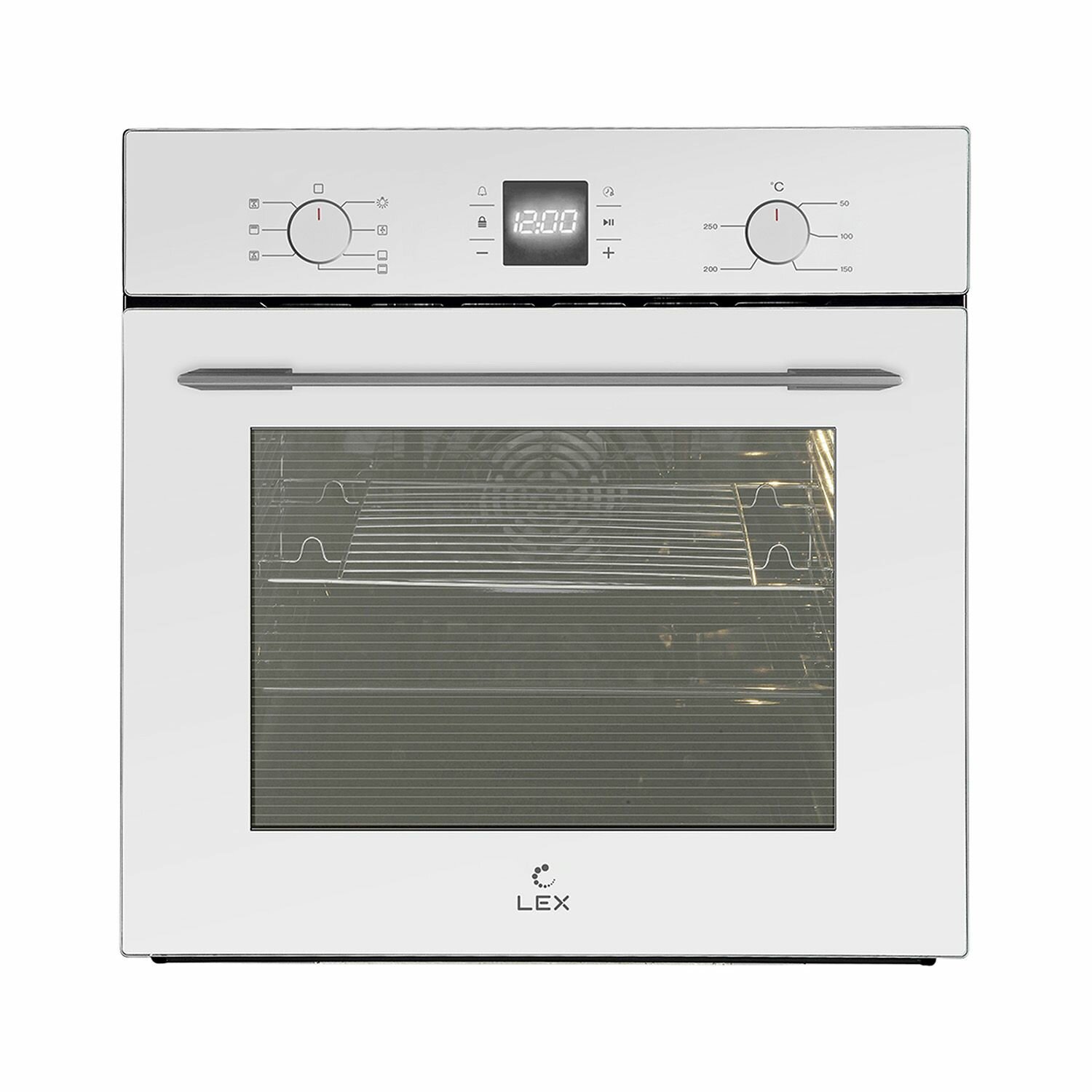 Духовой шкаф электрический Lex EDM 076 WH, класс энергопотребления А, 60 см, 60 л, гриль и конвекция, электронный таймер, белый