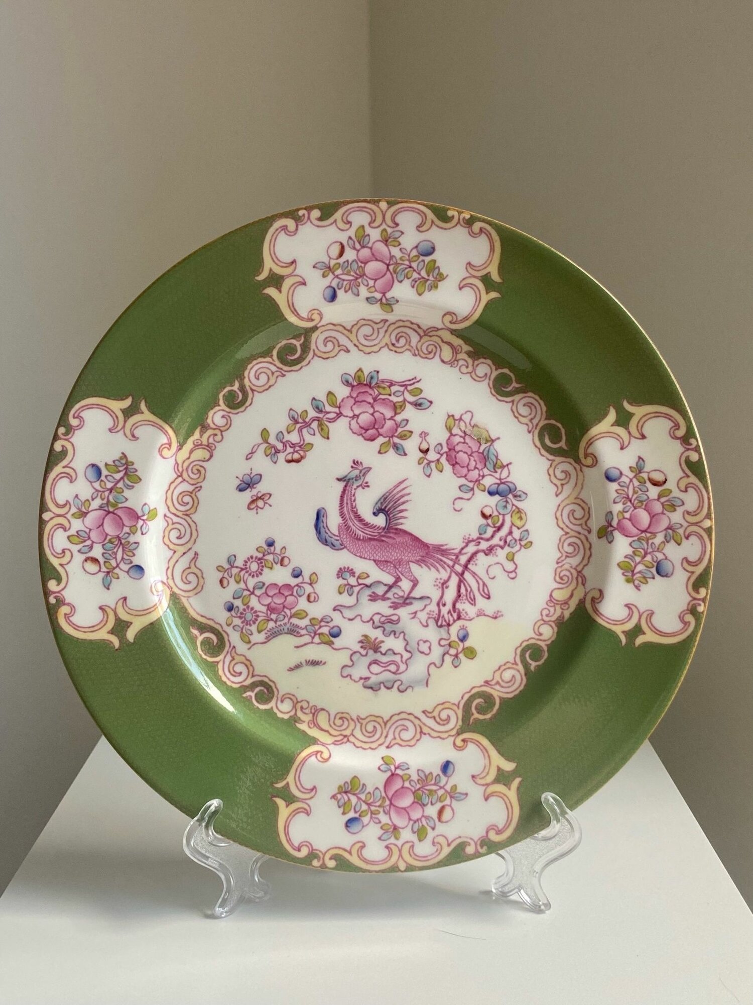 Тарелка "Райская птица" Фарфор. Диаметр: 26.5 см. Англия. MINTON.